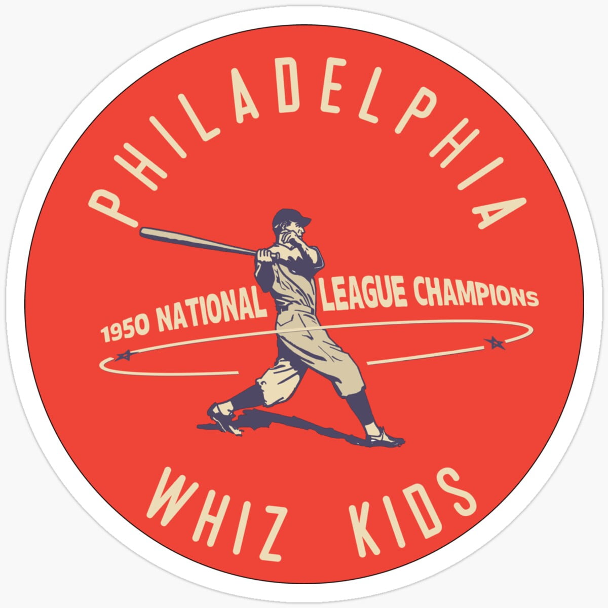 Kira Sticker - 1950 Philadelphia Baseball Whiz Kids Baseball, Football ...