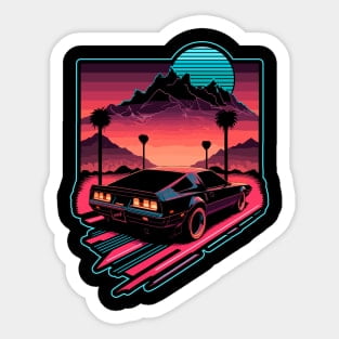 Kira Sticker With 1980S Cyber Summer'S Night Rider By Gnarly Decorative ...