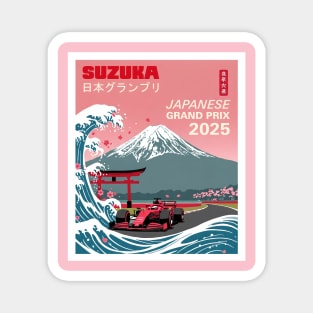 Kira Sticker With 2025 Suzuka F1 Race Art - Japanese Grand Prix Poster ...