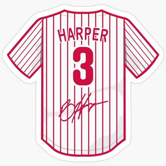 Kira Sticker - #3 Philadelphia Signature Jersey - Phone Stickers, Waterproof Decals Water ...