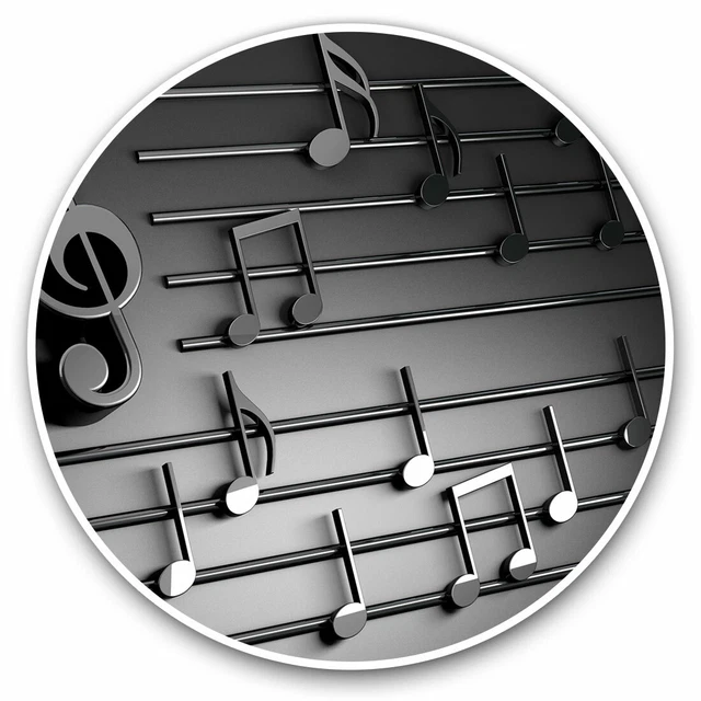 Kira Sticker With 3D Musical Notes Music Teacher Student Cool Gift ...