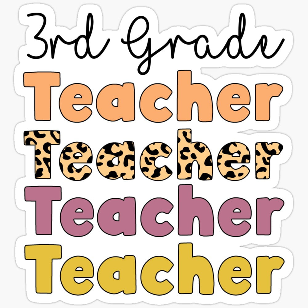 Kira Sticker - 3Rd Grade Teacher Teaching Work Job Educator School ...