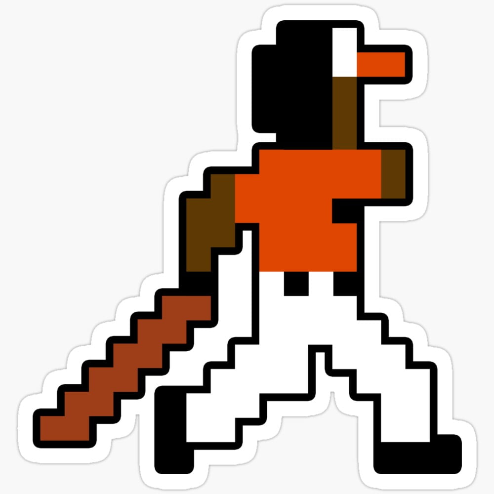 Kira Sticker - 8-Bit Baltimore Retro Pixel Baseball Player - Phone ...