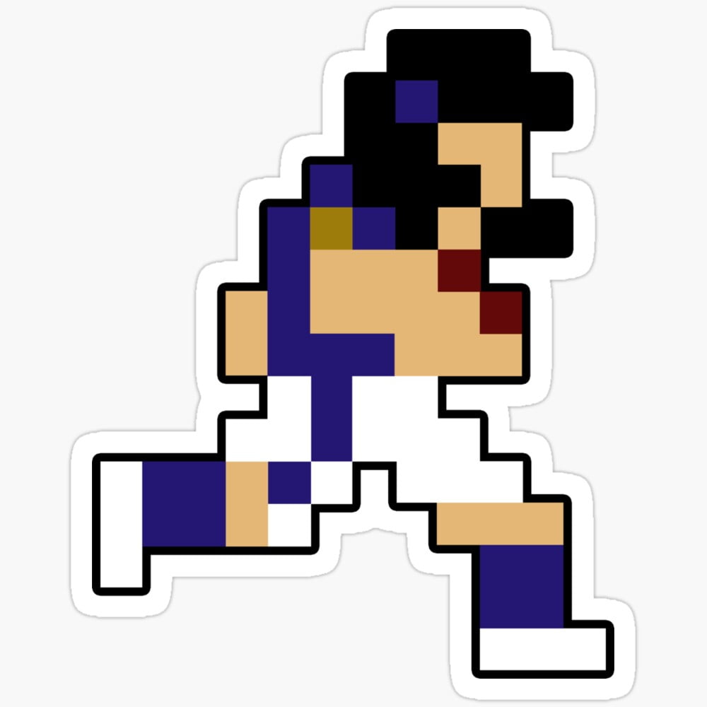 Kira Sticker - 8-Bit Baltimore Retro Pixel Football Player - Phone ...