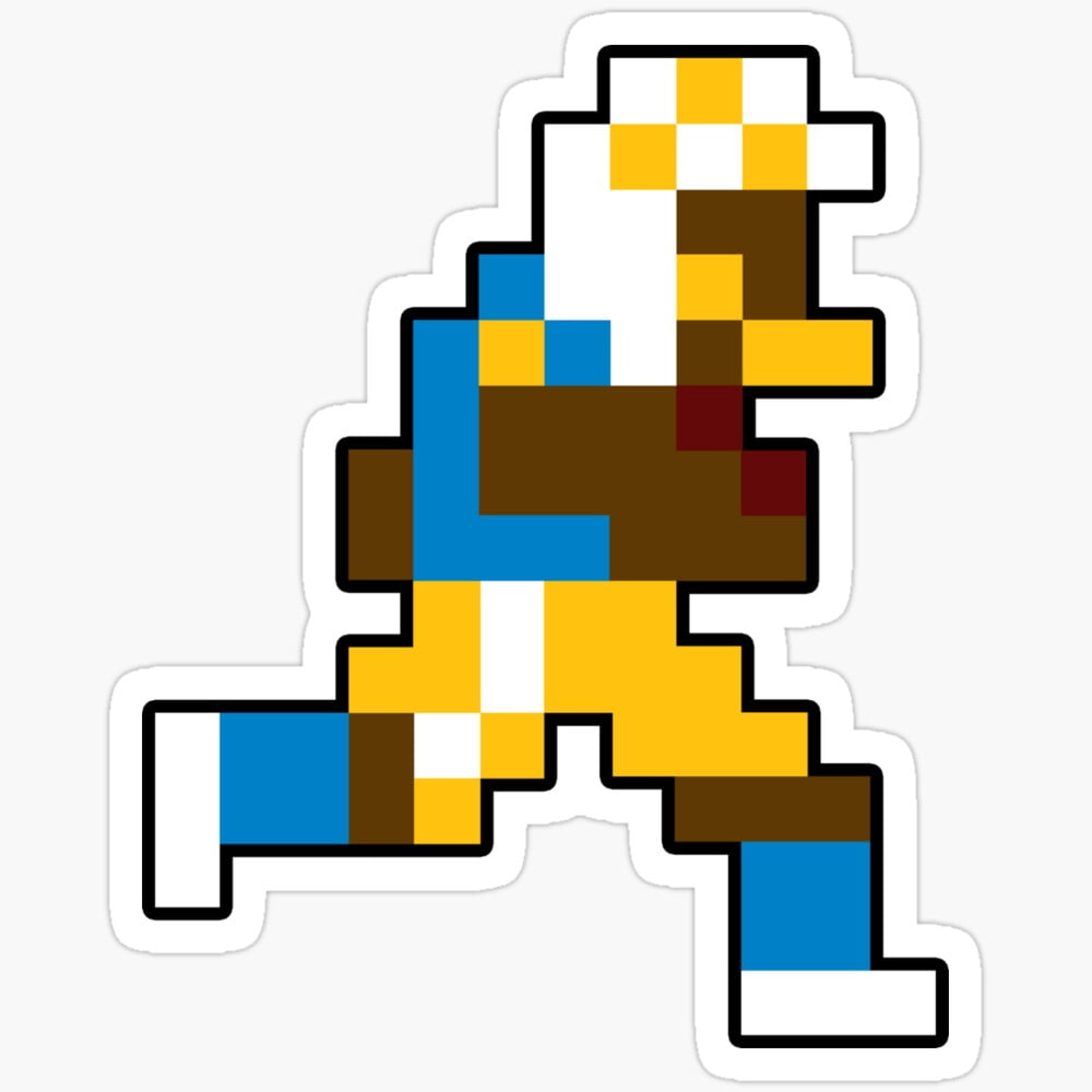 Kira Sticker - 8-Bit Los Angeles Retro Pixel Football Player - Phone ...