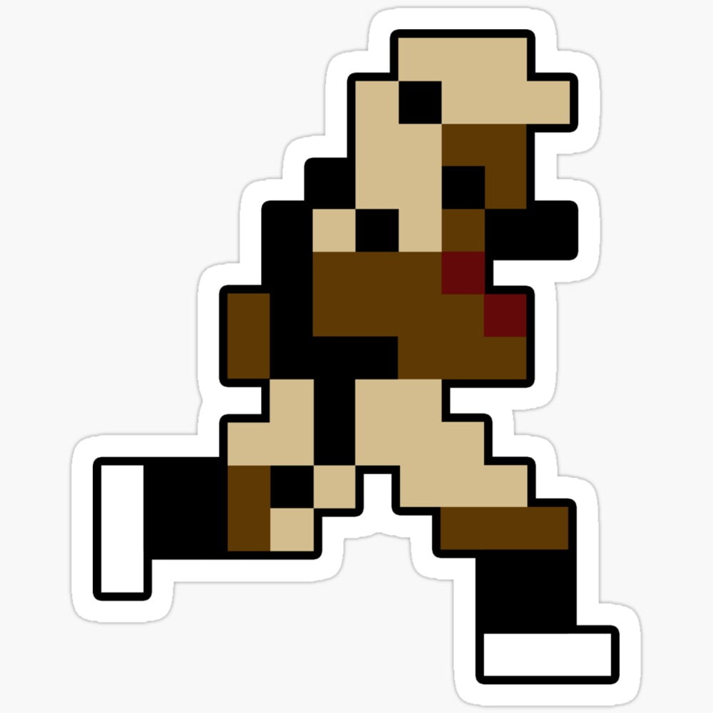 Kira Sticker - 8-Bit New Orleans Retro Pixel Football Player - Phone ...
