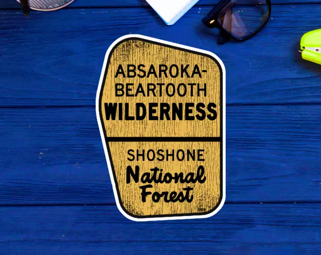 Kira Sticker With Absaroka Beartooth Wilderness Shoshone National ...
