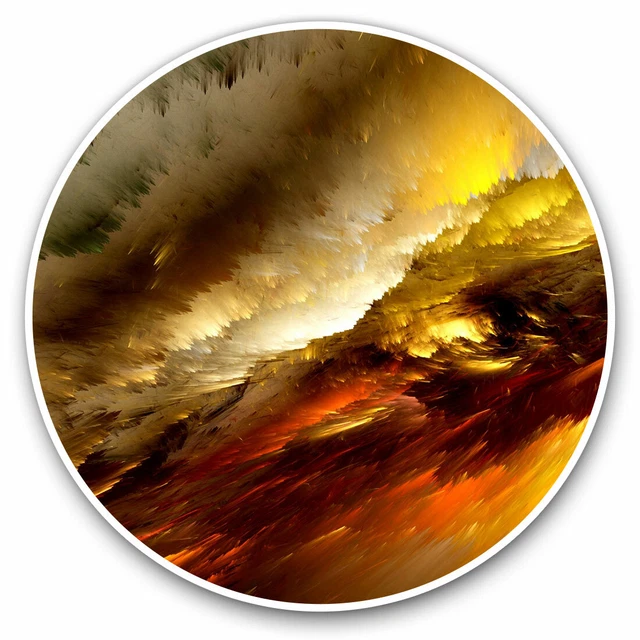 Kira Sticker With Abstract Digital Colorful Cloud Art Cool Gift ...