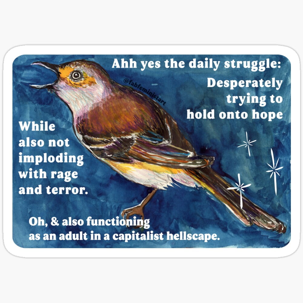 Kira Sticker - Ahh Yes The Daily Struggle Gift For You - Phone Stickers ...