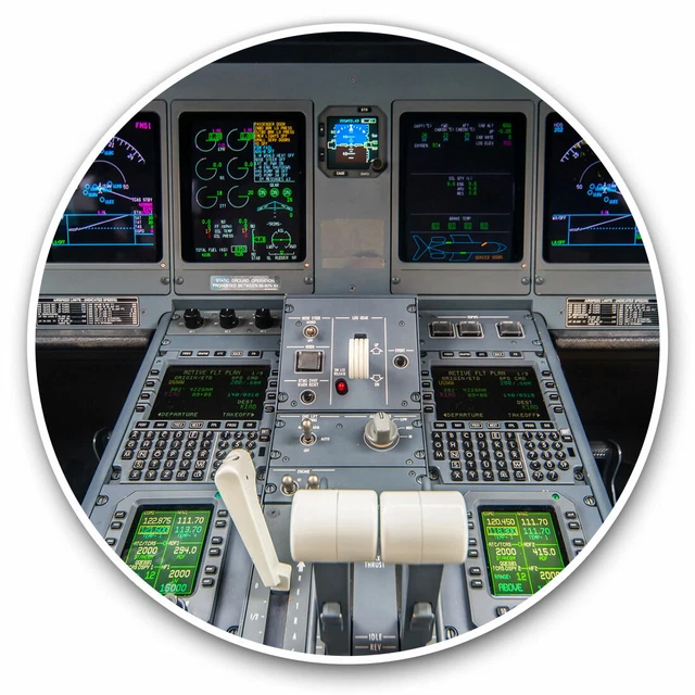 Kira Sticker With Airplane Cockpit Aircraft Pilot Cool Gift Decorative ...