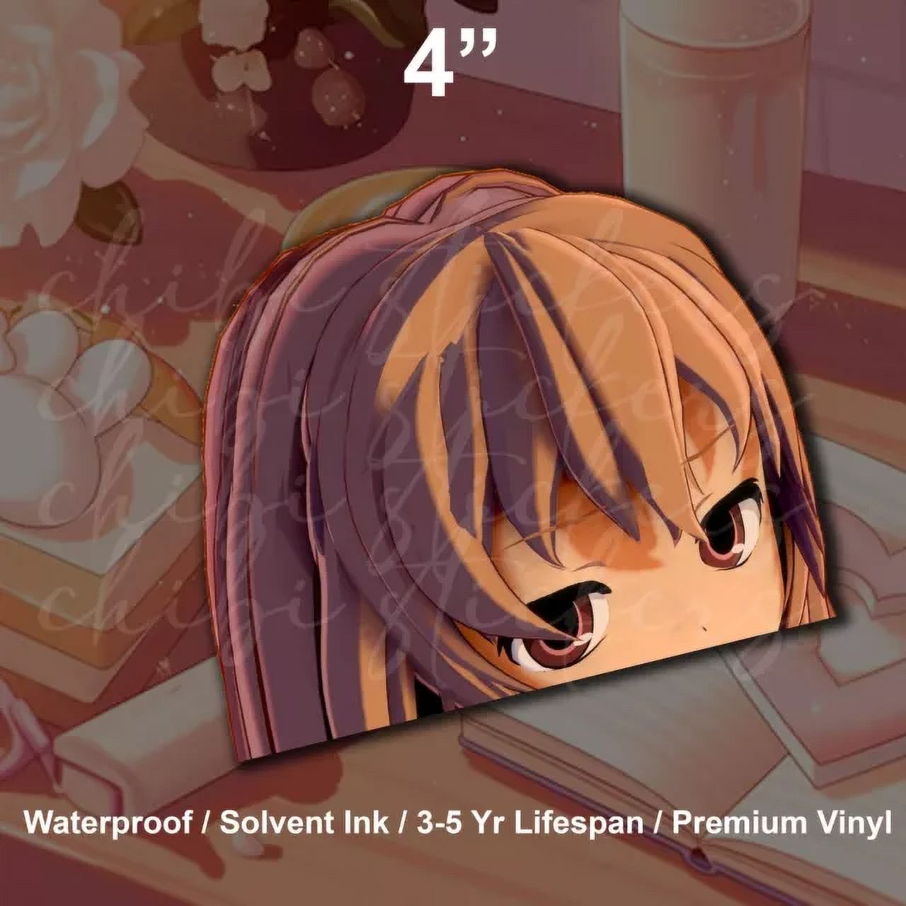 Kira Sticker With Aisaka Taiga Toradora! Peeker Anime Chibi Car Window ...