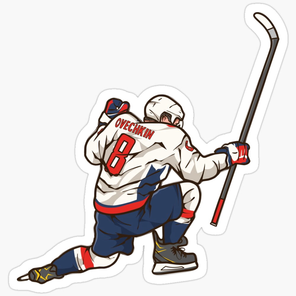 Kira Sticker - Alex Ovechkin Celebration Sticker - Single, Trio, Or ...