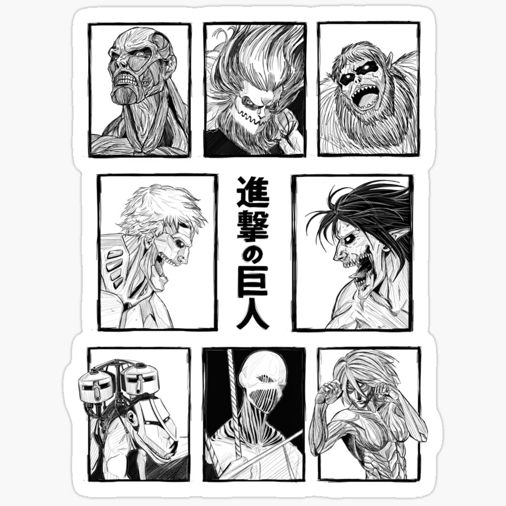 Kira Sticker - All - Titans Gift For You - Phone Stickers, Waterproof ...
