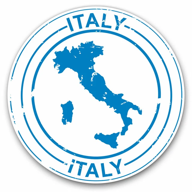 Kira Sticker With Amazing Italy Blue Color Map Italian Cool Gift ...