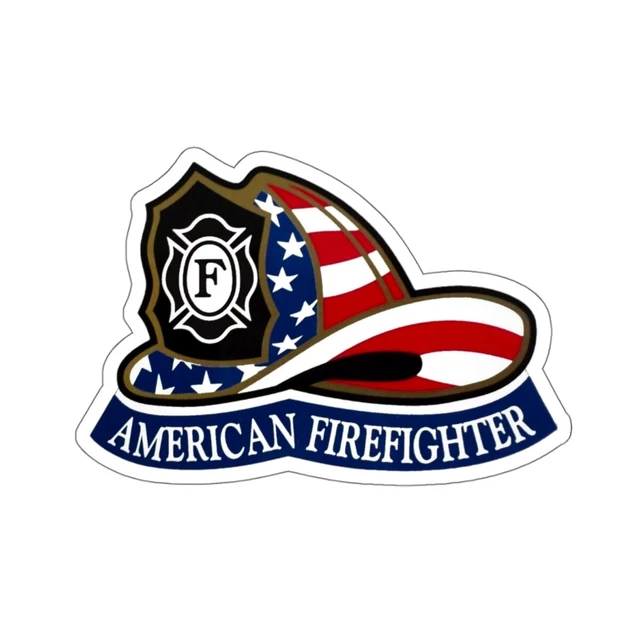 Kira Sticker With American Firefighter Flag Decal Fireman Iaff Union ...