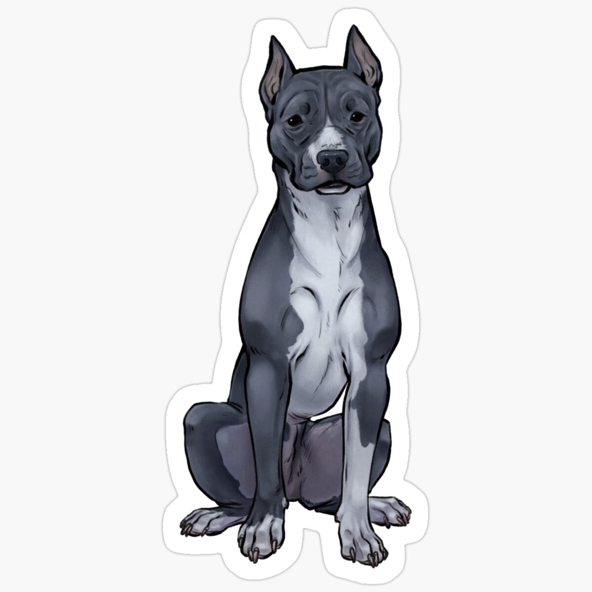 Kira Sticker - American Staffordshire Terrier - Blue Amstaff Apbt Dog ...