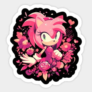 Kira Sticker With Amy Rose Sticker & Gamer, Gaming, Knuckles The ...