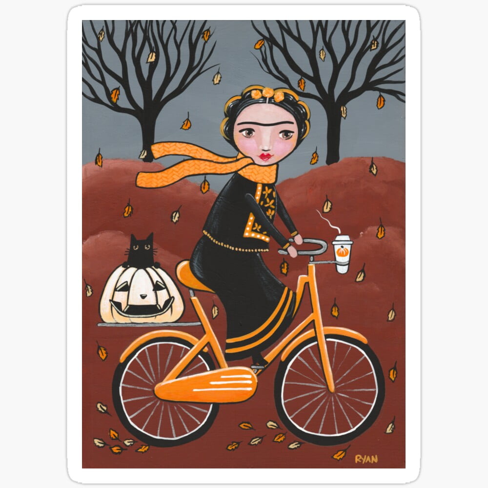 Kira Sticker - An Autumn Bicycle Ride With Friends - Phone Stickers ...