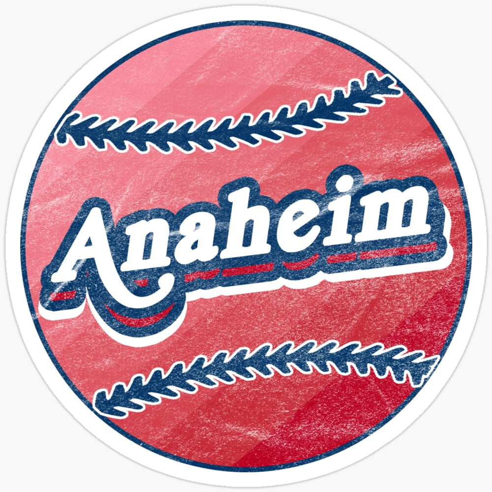 Kira Sticker - Anaheim Retro Baseball - Phone Stickers, Waterproof ...