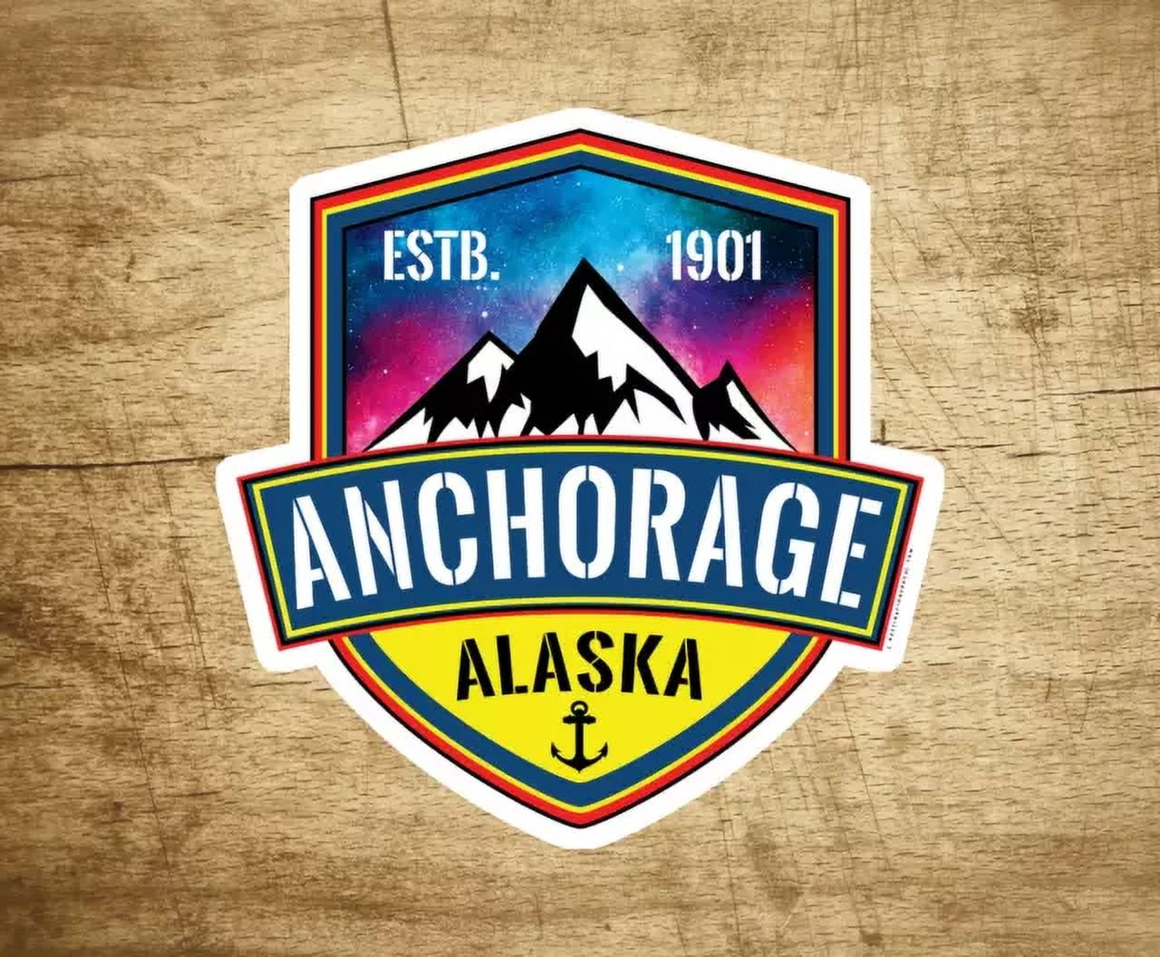 Kira Sticker With Anchorage Alaska Decal Northern Lights Anchor ...