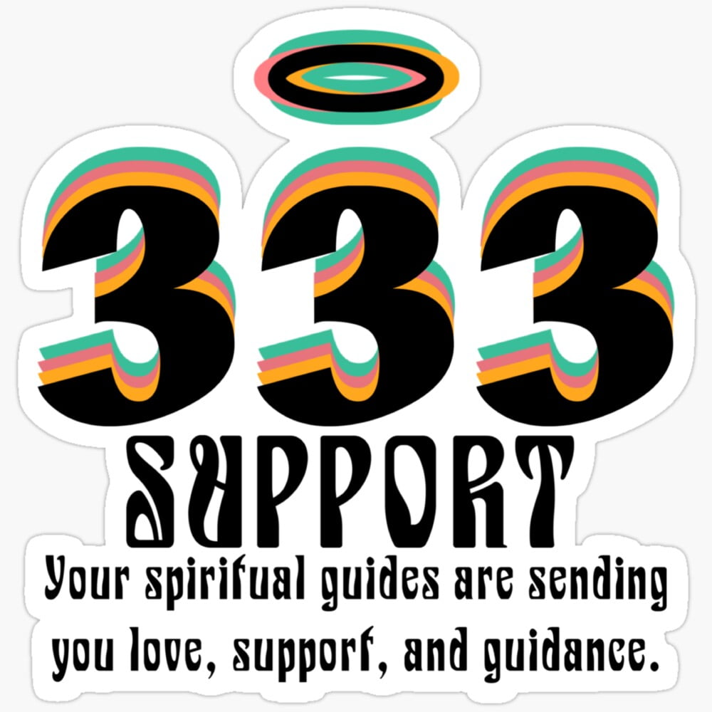 Kira Sticker Angel Number 333 - Perfect Birthday Gift For Everyone ...