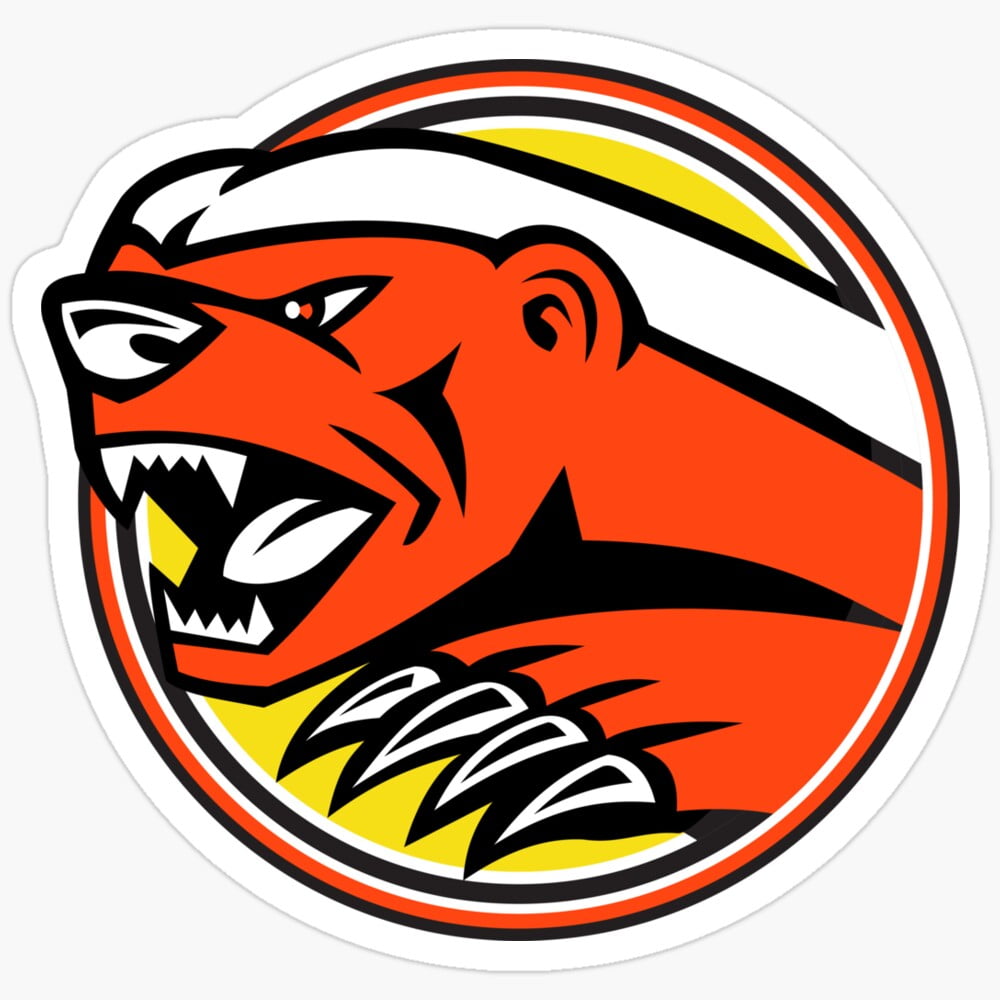 Kira Sticker - Angry Honey Badger Mascot Perfect Sticker Gift For ...