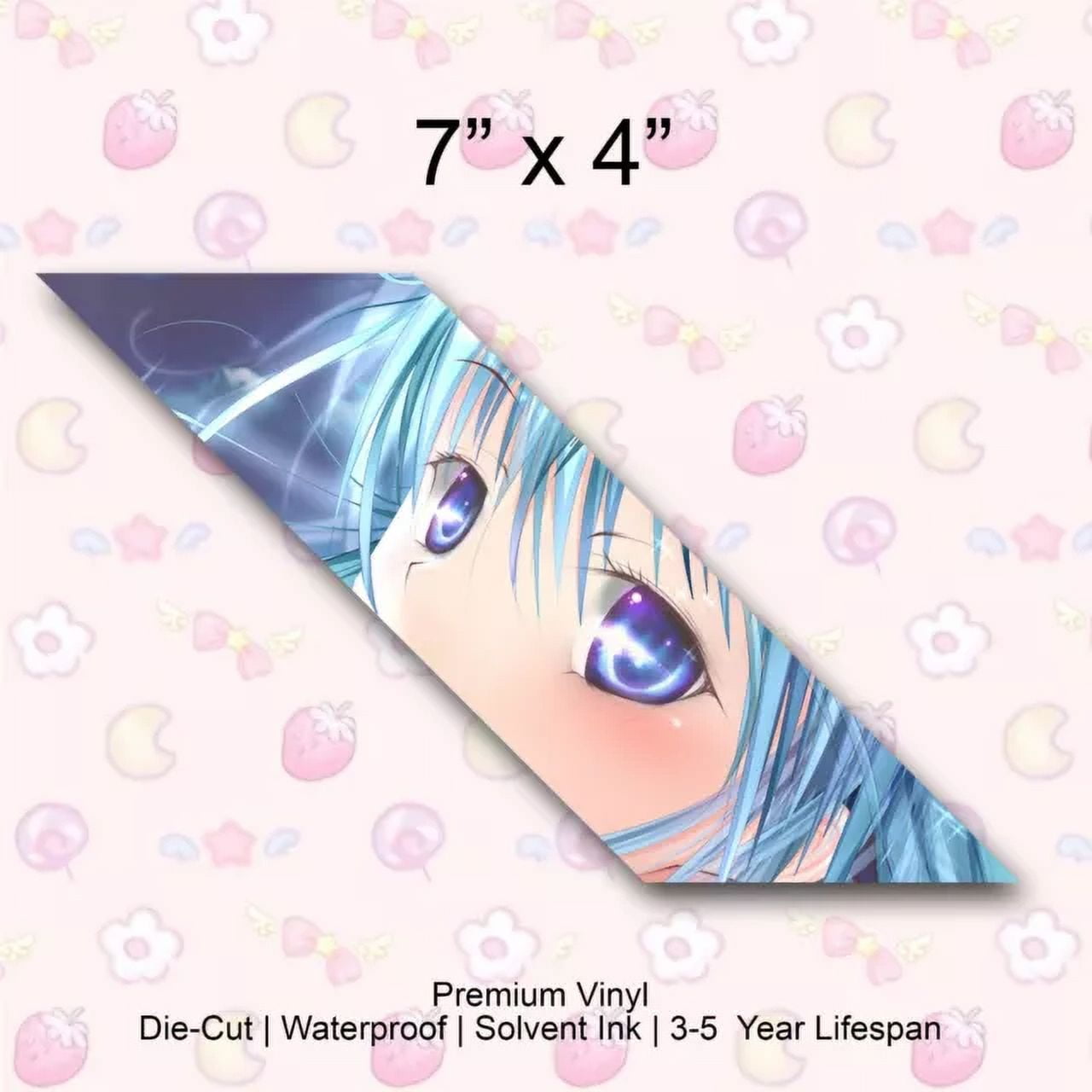 Kira Sticker With Anime Girl Chibi Side Anime Eyes Vinyl Decal Kawaii ...