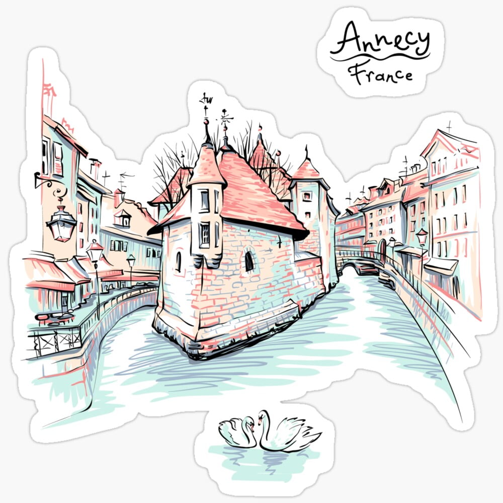 Kira Sticker Annecy, Venice Of The Alps, France. - Perfect Birthday ...