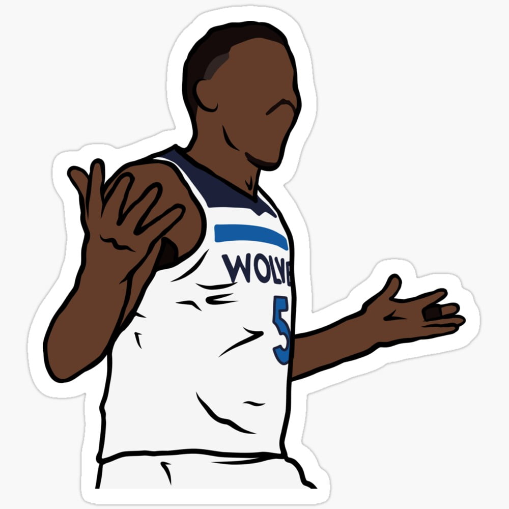 Kira Sticker - Anthony Edwards Shrug Sticker - Single, Trio, Or Squad ...