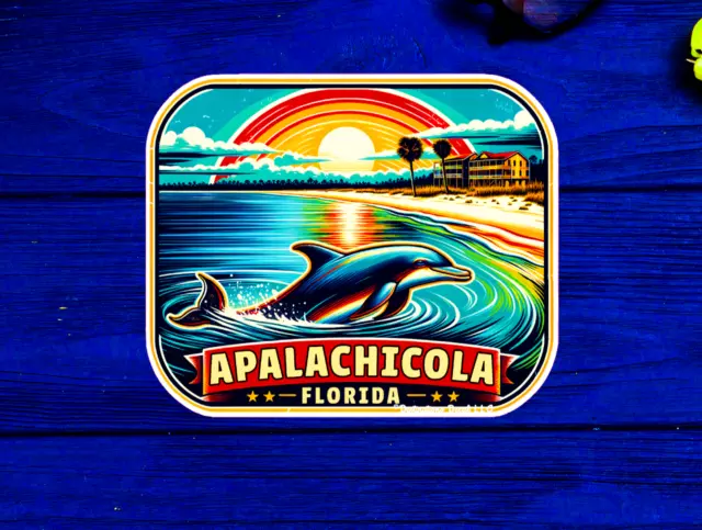 Kira Sticker With Apalachicola Florida Travel Decal Beach Dolphin ...