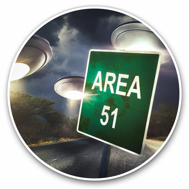 Kira Sticker With Area 51 Sign Nevada Ufo Space Sci-Fi Cool Gift ...