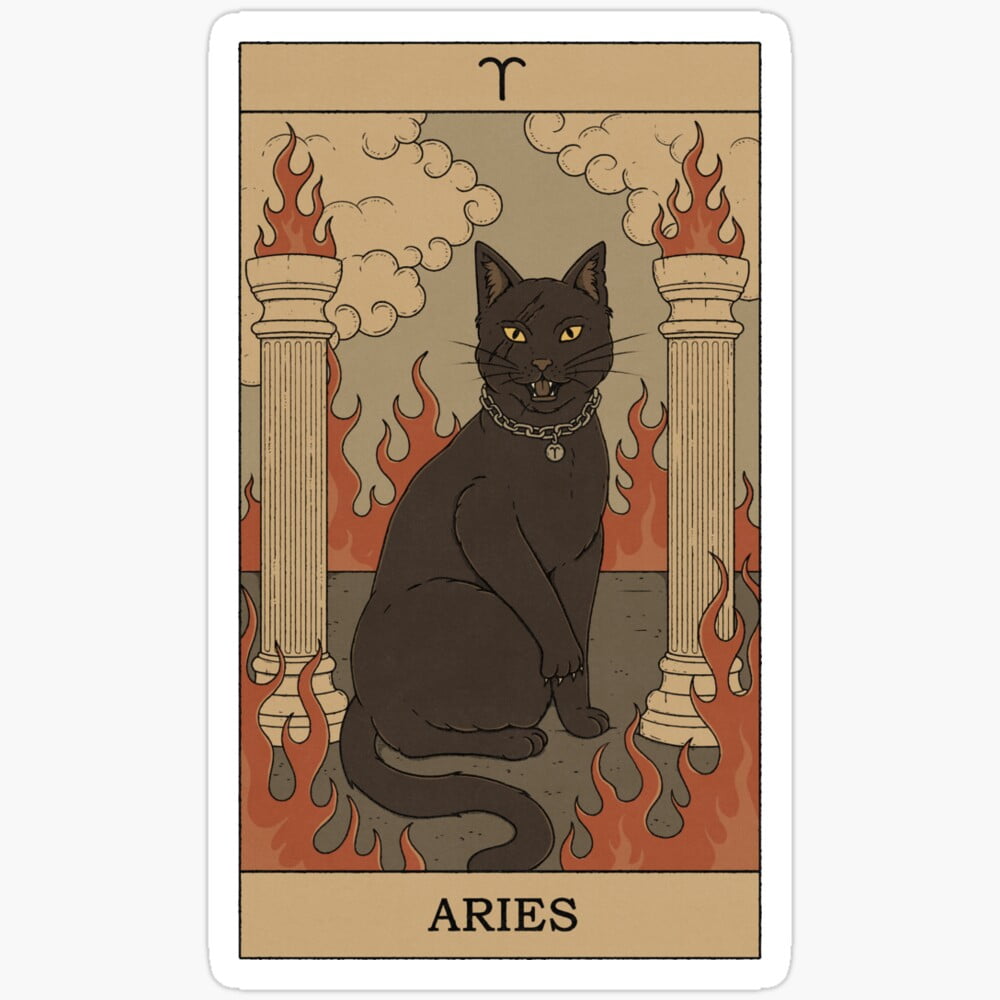 Kira Sticker - Aries Cat Sticker - Single, Trio, Or Squad — Collect ...