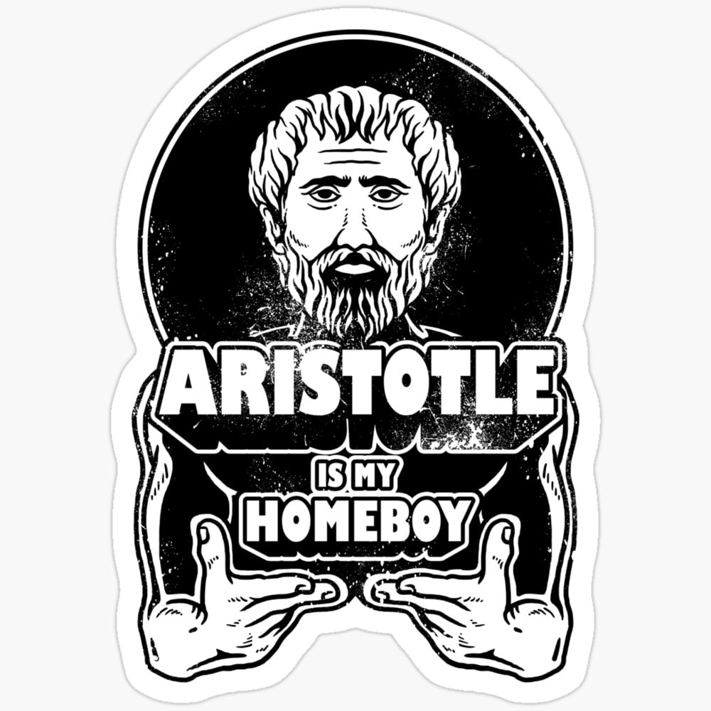 Kira Sticker - Aristotle Is My Homeboy Gift For You - Phone Stickers, Waterproof Decals Water ...