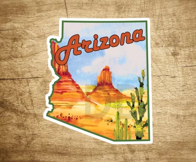 Kira Sticker With Arizona Desert Mountains Butte Cactus Decal X ...