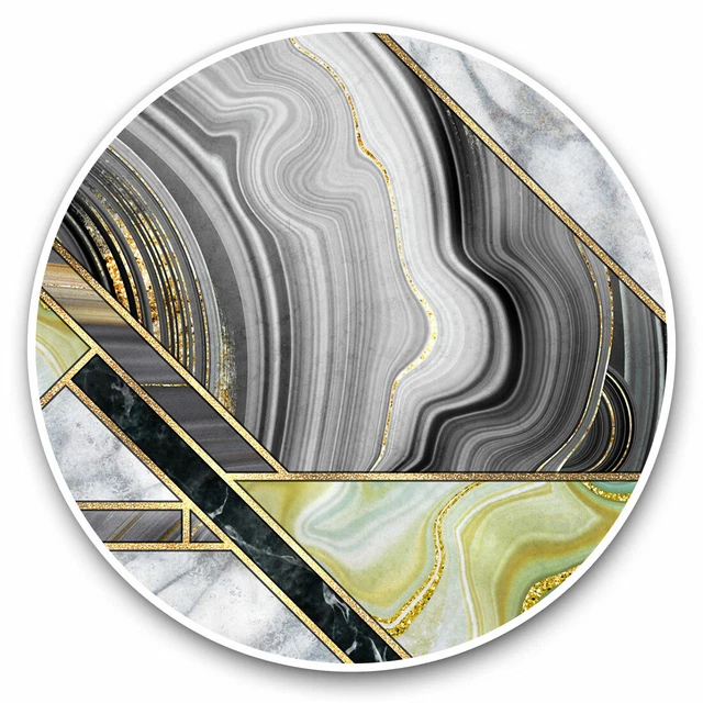 Kira Sticker With Art Deco Marble Stone Effect Cool Gift Decorative ...