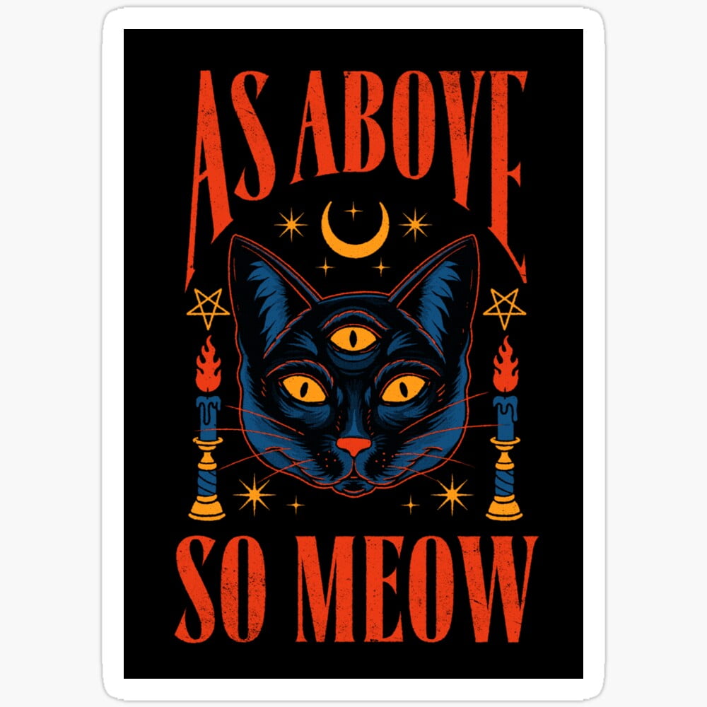 Kira Sticker - As Above, O Meow Perfect Sticker Gift For Everyone ...