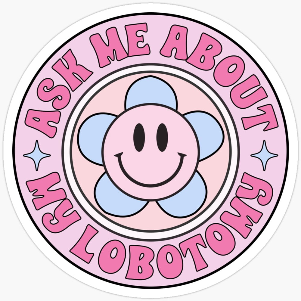Kira Sticker With Ask Me About My Lobotomy Cute Bumper Decorative ...