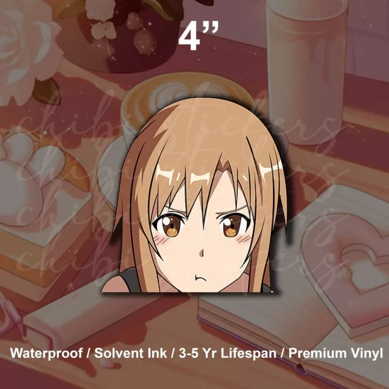 Kira Sticker With Asuna Yuuki The Flash Sword Art Online Anime Vinyl ...