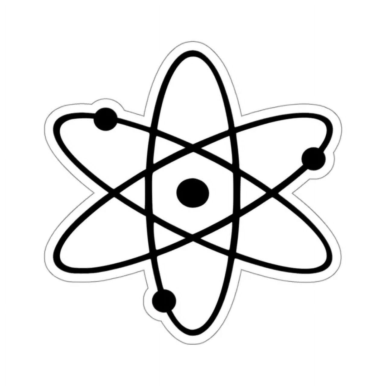 Kira Sticker With Atomic Material Atom Label Warning Logo Science Vinyl ...