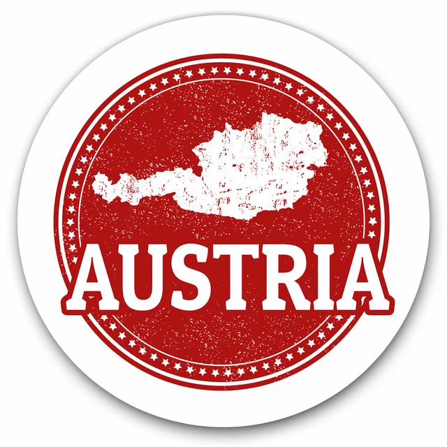 Kira Sticker With Austria Travel Map Austrian Stamp Cool Gift ...