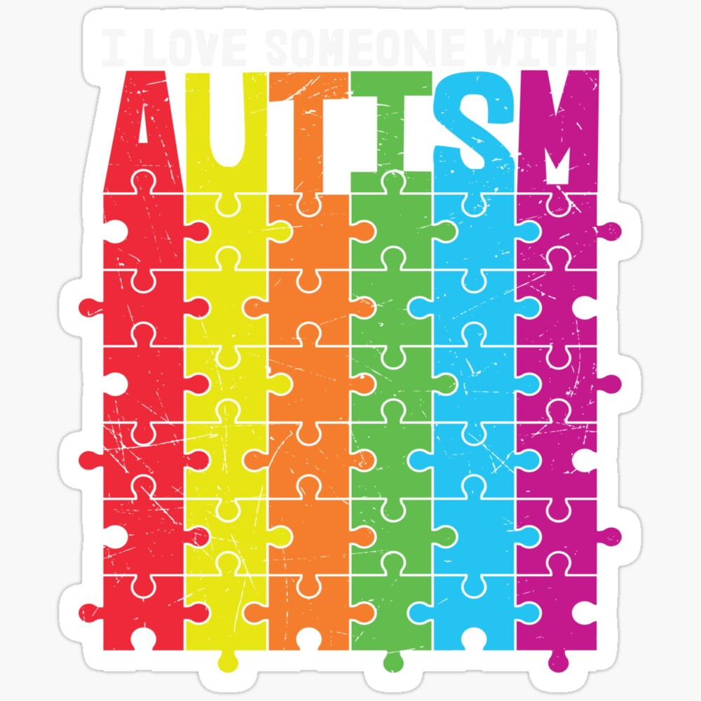 Kira Sticker - Autism Awareness Puzzle Ribbon Quote Spectrum Disorder ...
