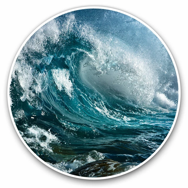 Kira Sticker With Awesome Big Ocean Wave Surfer Surf Cool Gift ...