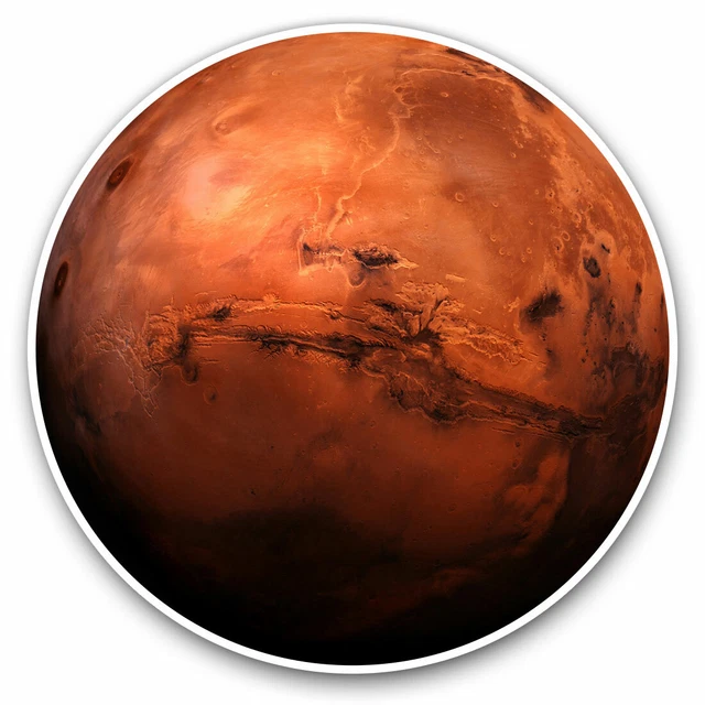 Kira Sticker With Awesome Planet Mars Solar System Cool Gift Decorative ...