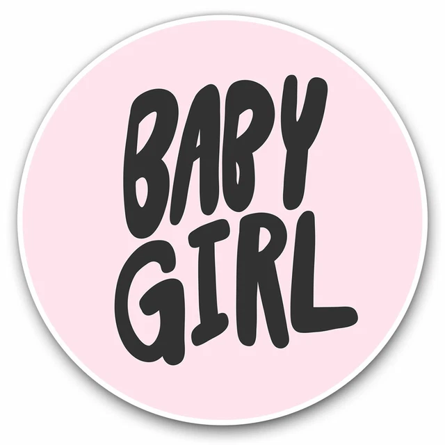 Kira Sticker With Baby Girl Pink Sign Cute Girls Cool Gift Decorative ...