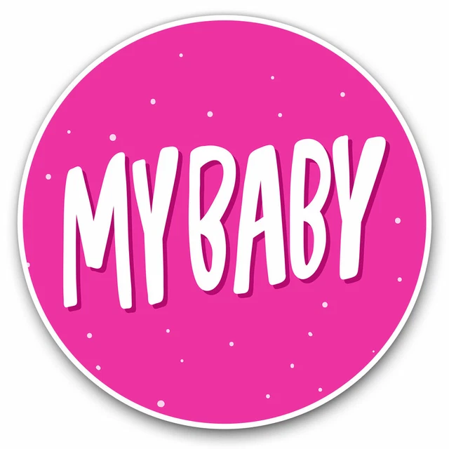 Kira Sticker With My Baby Hot Pink Sign Girlfriend Cute Cool Gift ...