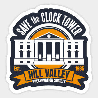 Kira Sticker With Back To The Future Save The Hill Valley Clock Tower ...