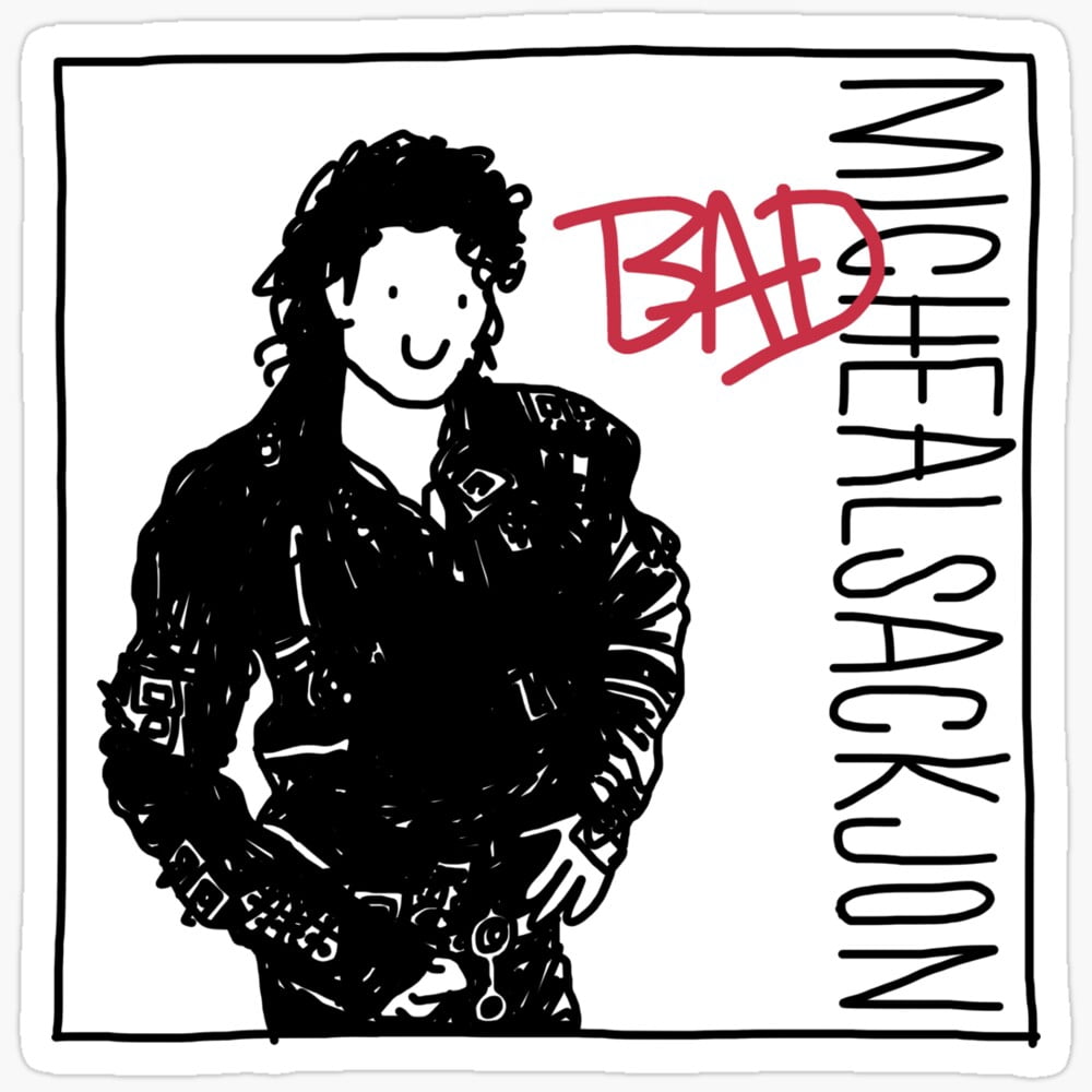 Kira Sticker - Bad Album Cover Parody - Phone Stickers, Waterproof ...