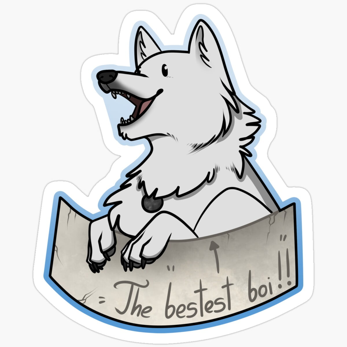 Kira Sticker - Baldur'S Gate 3 Fanart Scratch - Bestest Boi Ever ...