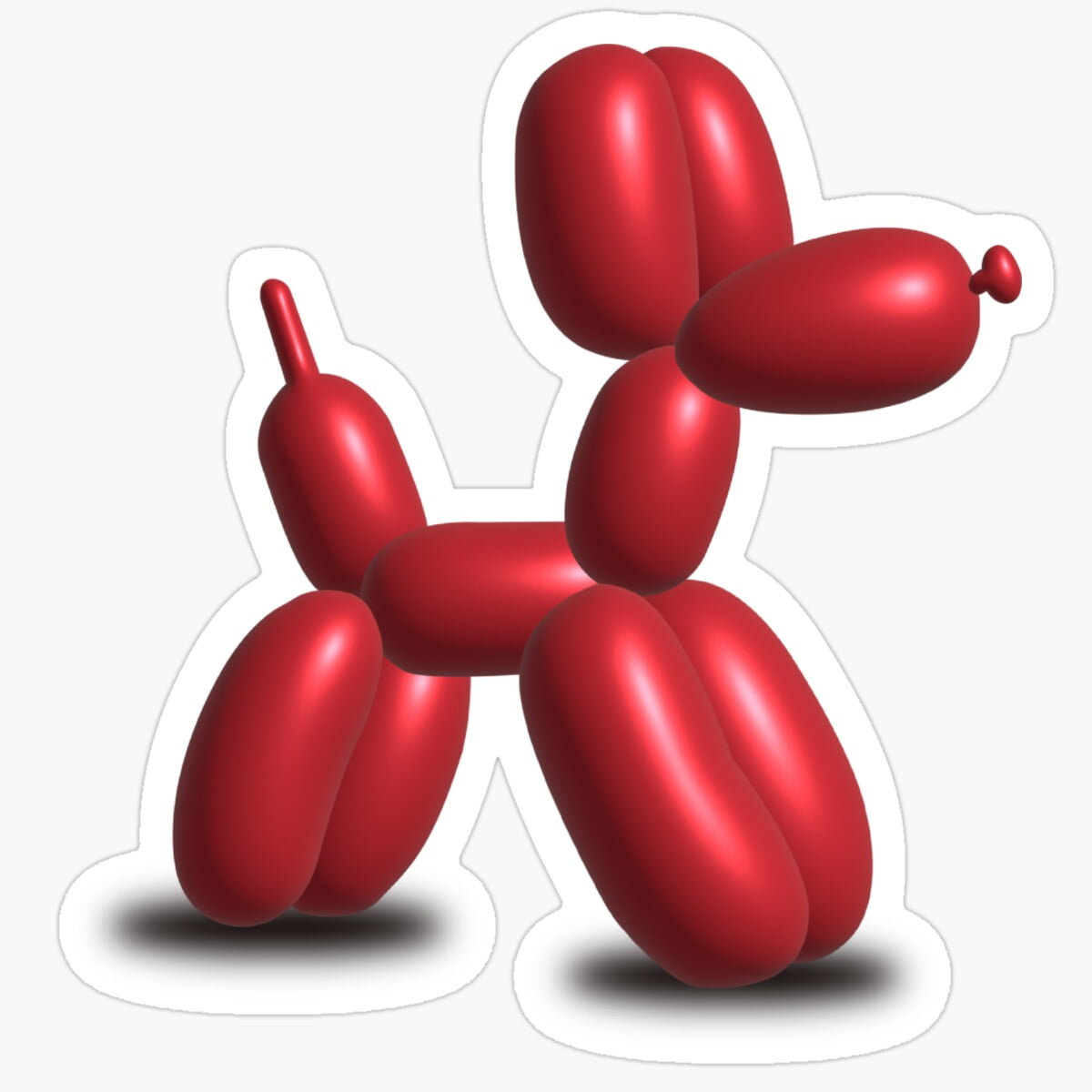 Kira Sticker - Balloon Dog By Jeff Koons Sticker, Funny Waterproof ...