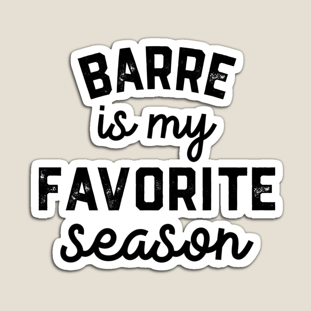 Kira Sticker With Barre Dad Husband Season, Barre Sport Fan, Barre ...
